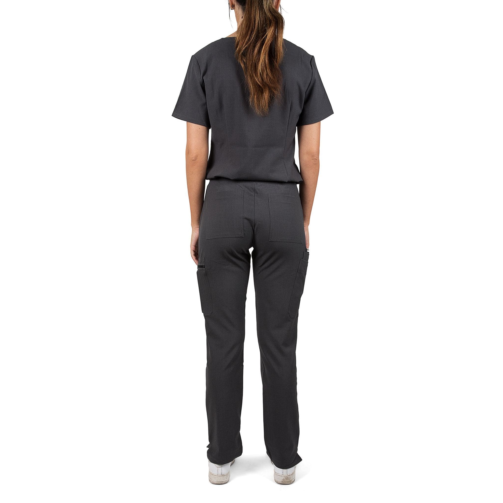 The Pfeiffer - Charcoal Gray Slim-Fit Medical Scrub Pants