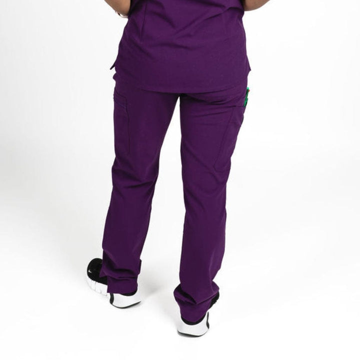 The Pfeiffer - Purple Slim-Fit Medical Scrub Pants for Women